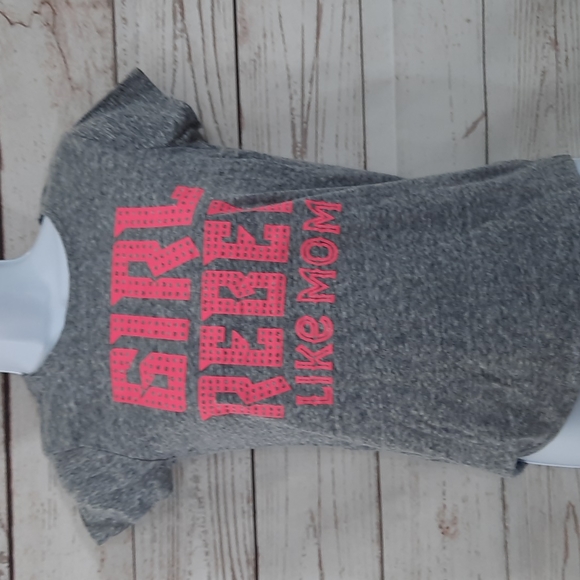 Place | Shirts & Tops | Girl Rebel Like Mom Top | Poshmark